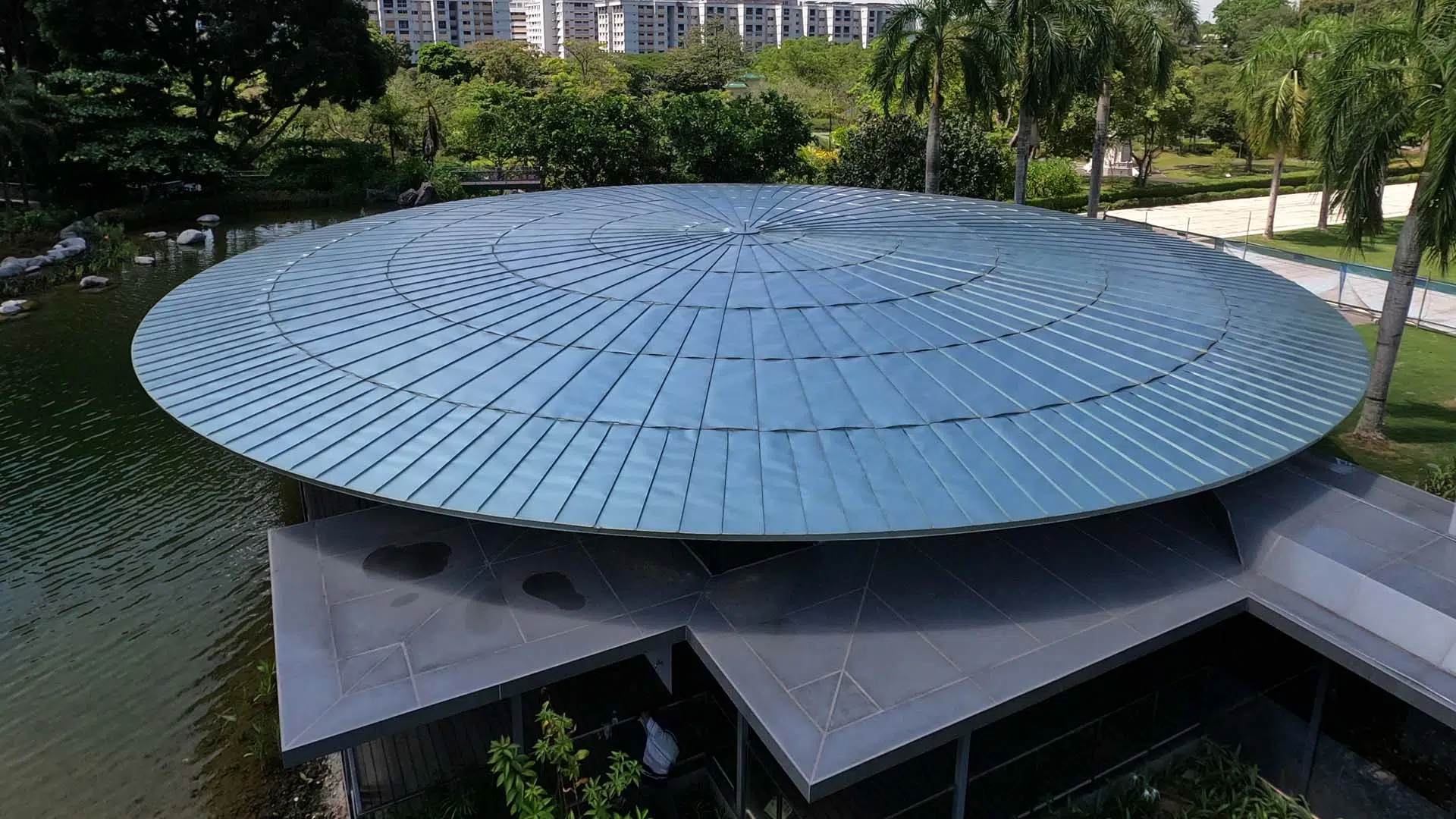 F&B NTU Pavilion at Yunnan Garden - SHEET METAL ROOFING PTE LTD